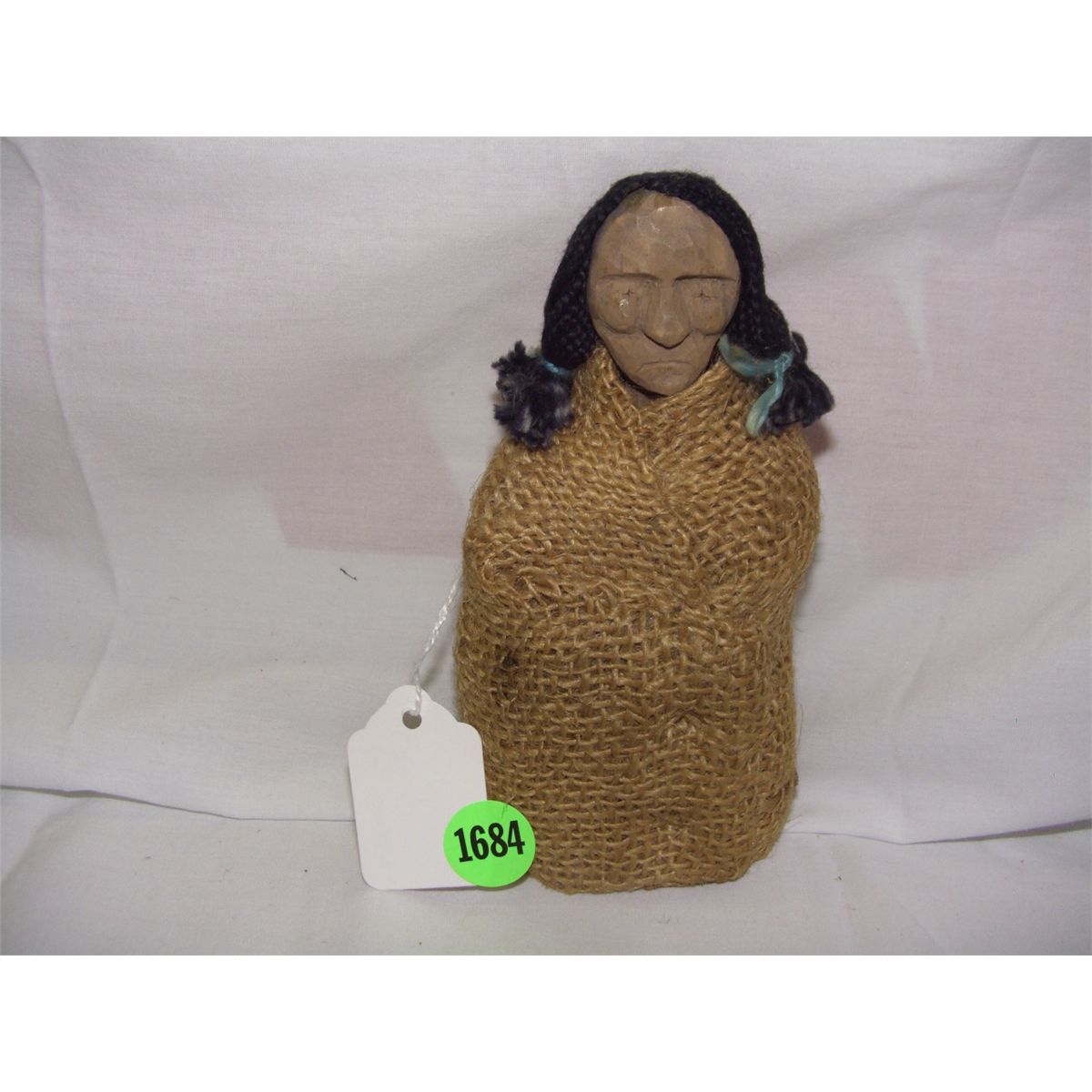 wonderful Native American Salish doll wood face