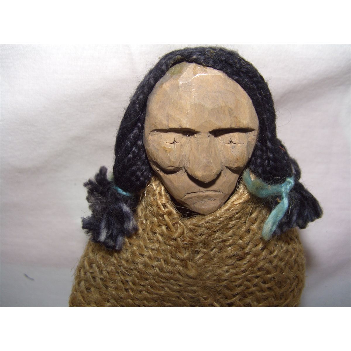 wonderful Native American Salish doll wood face