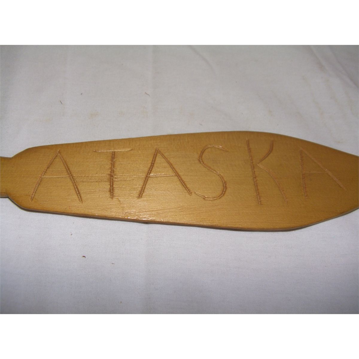 wonderful Native American handmade and carved Tlingit paddle (notice ...