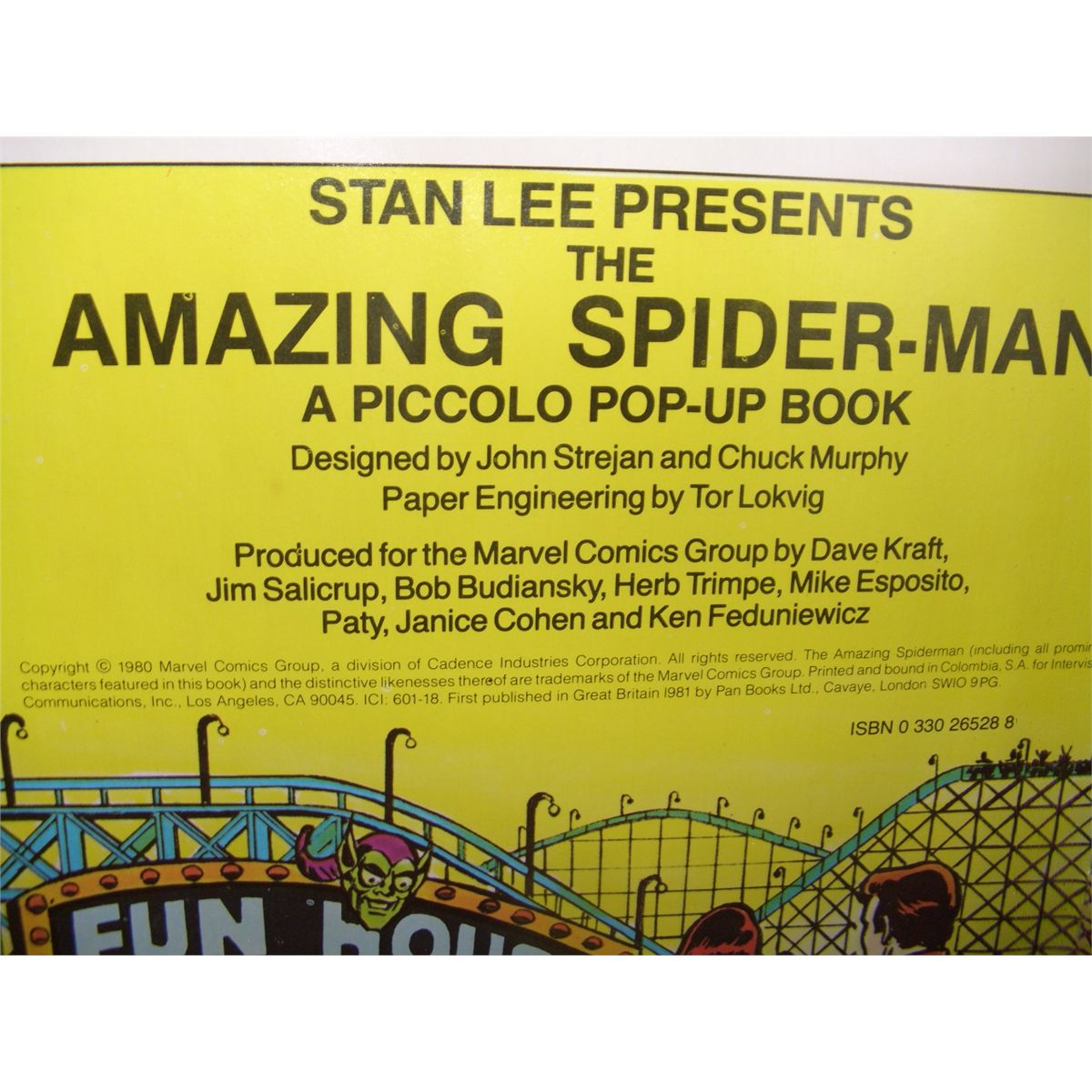 amazing spider man pop up book