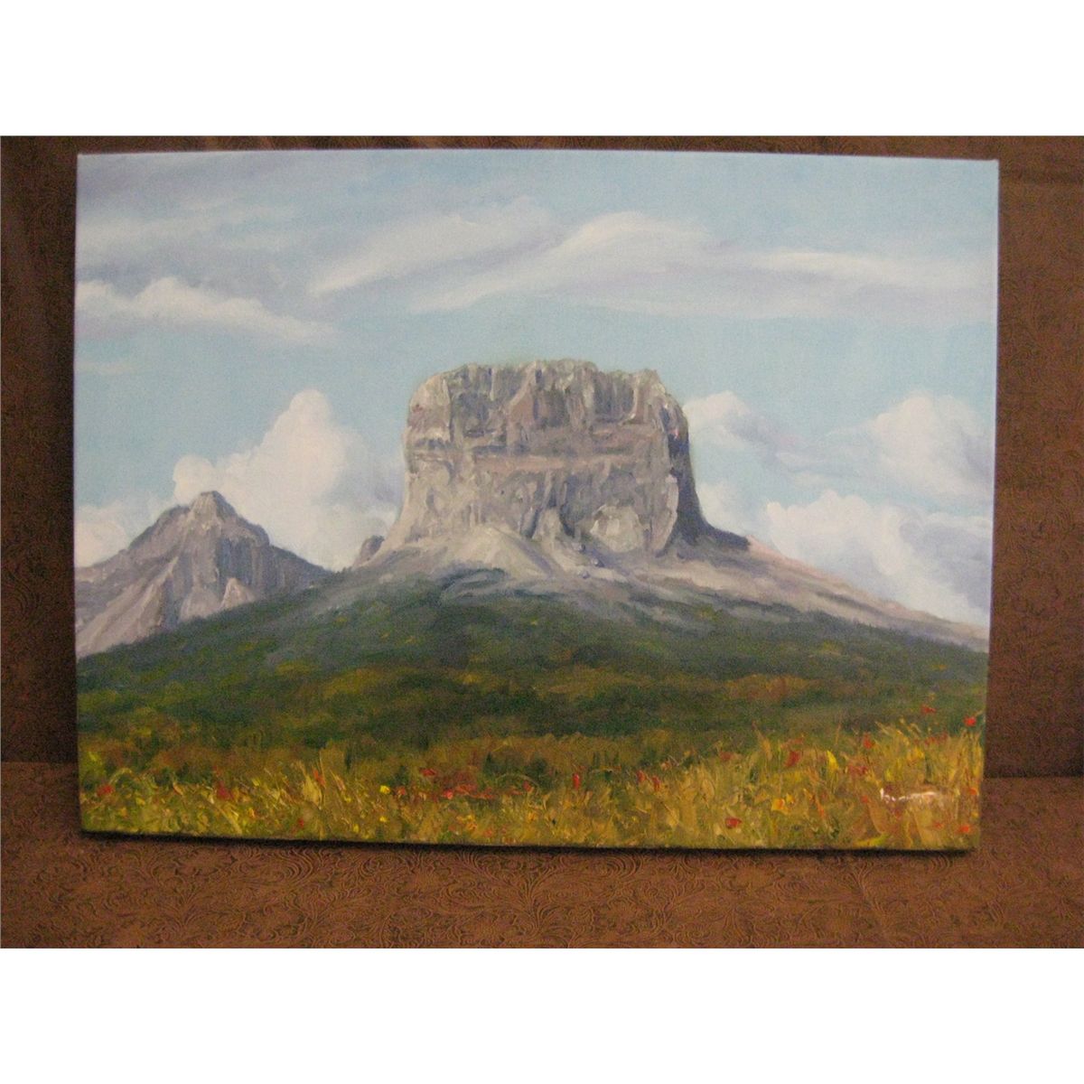 Doug Levitt, Canadian Artist, Chief Mountain, oil on canvas ( 18" x 24 ...