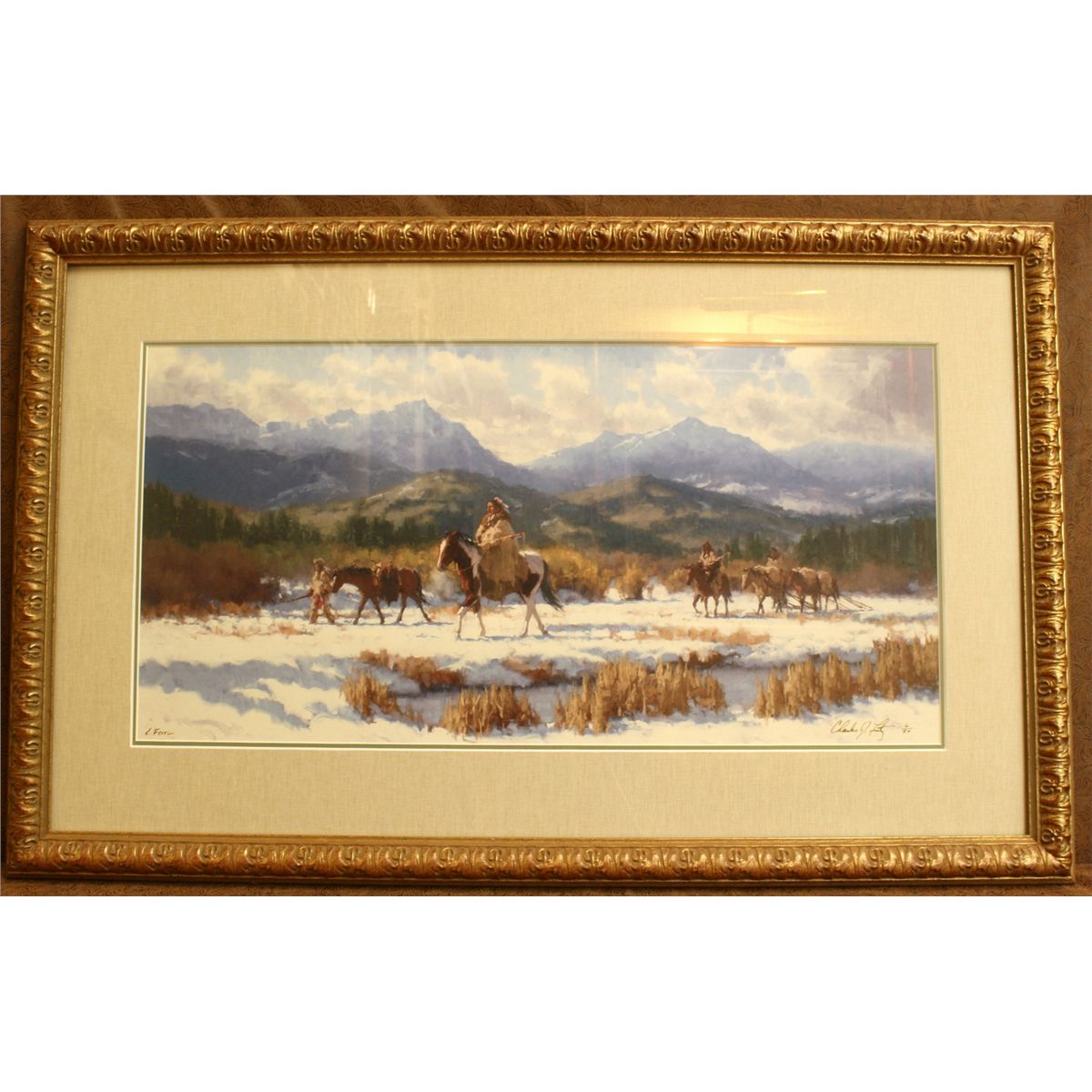 Charles Fritz, Montana, Ltd. Ed. lithograph , #6 of 50, sold out ed ...