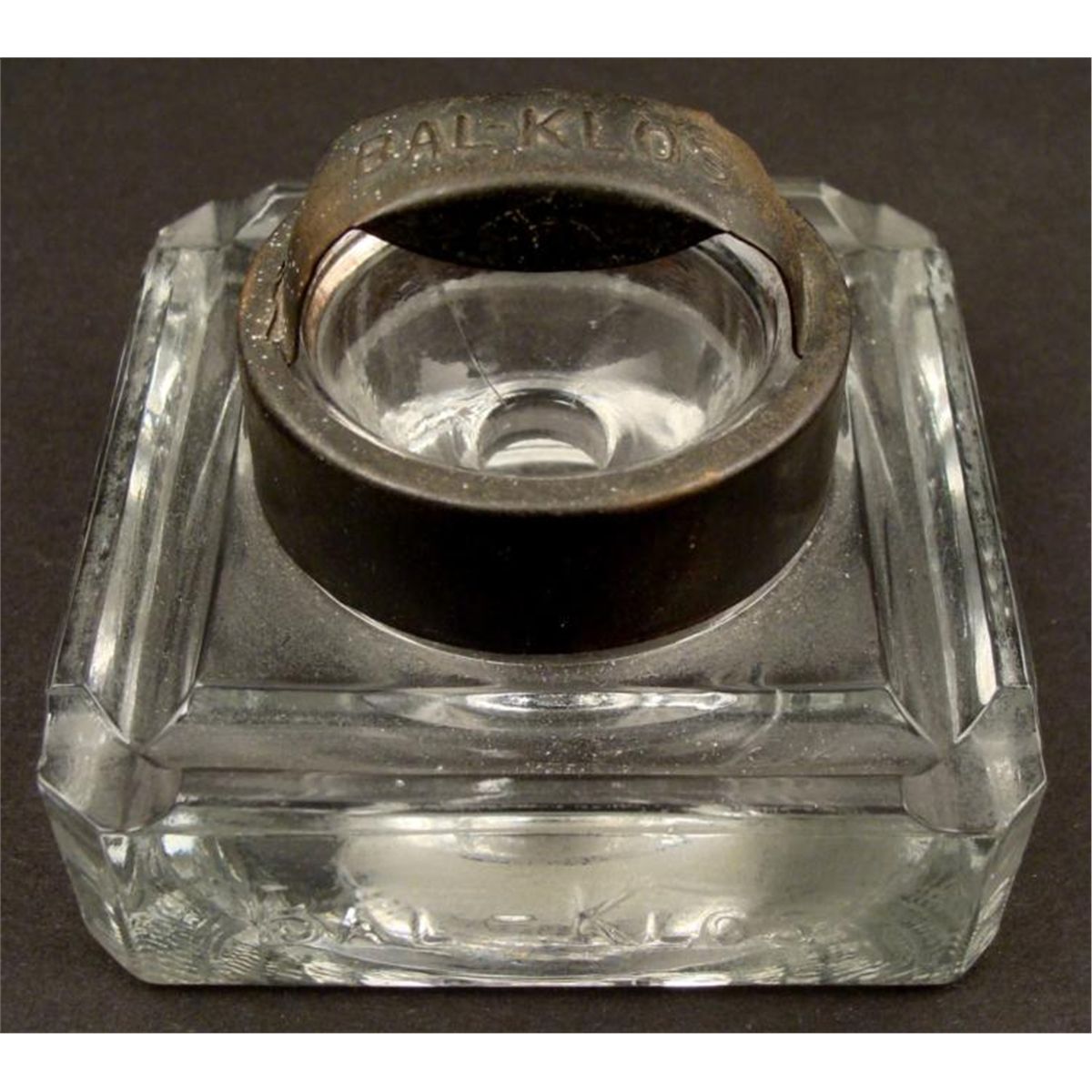 Bal-Klos Antique Ink Well Inkwell Chicago 1906
