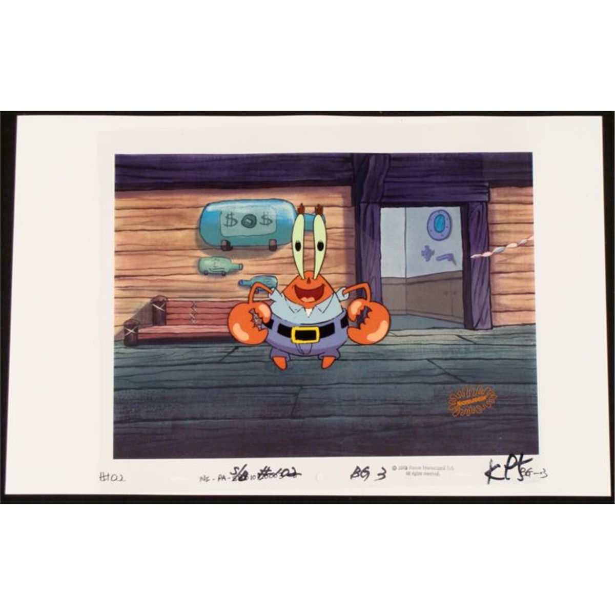 Art Problem Solved Spongebob Production Original Cel