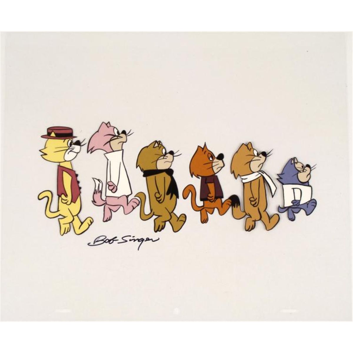 Top Cat Signed Model Original Cel Animation Posse Art