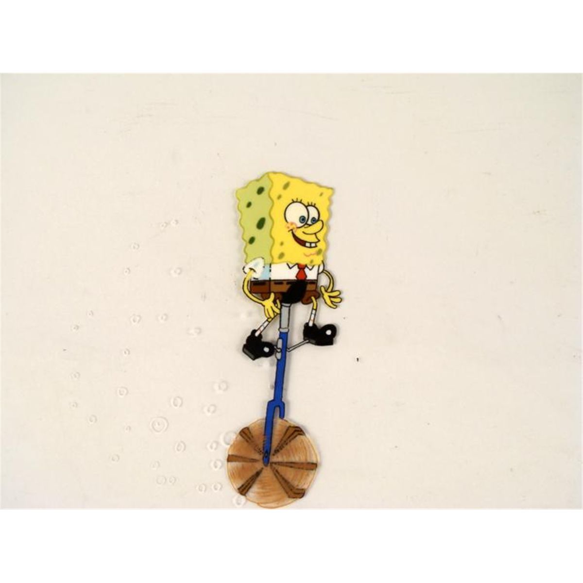 Original SpongeBob Animation Art Cel Learning Unicycle