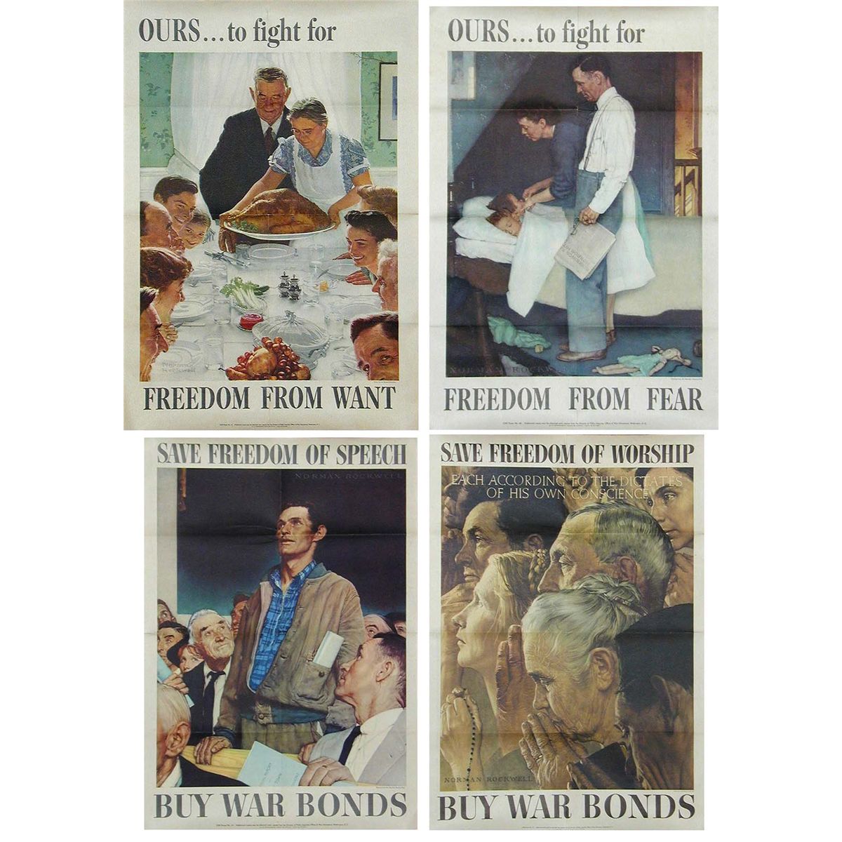 Rockwell's Four Freedoms Posters