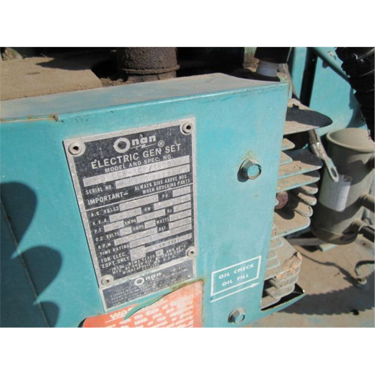 Onan 5.0 CCK Generator 5 KW 120/240 Volt