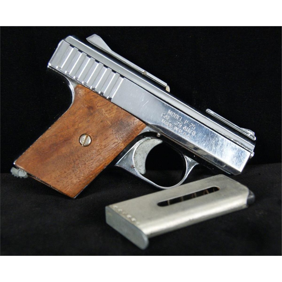 Chrome Raven Arms MP-25 .25 auto w/ clip