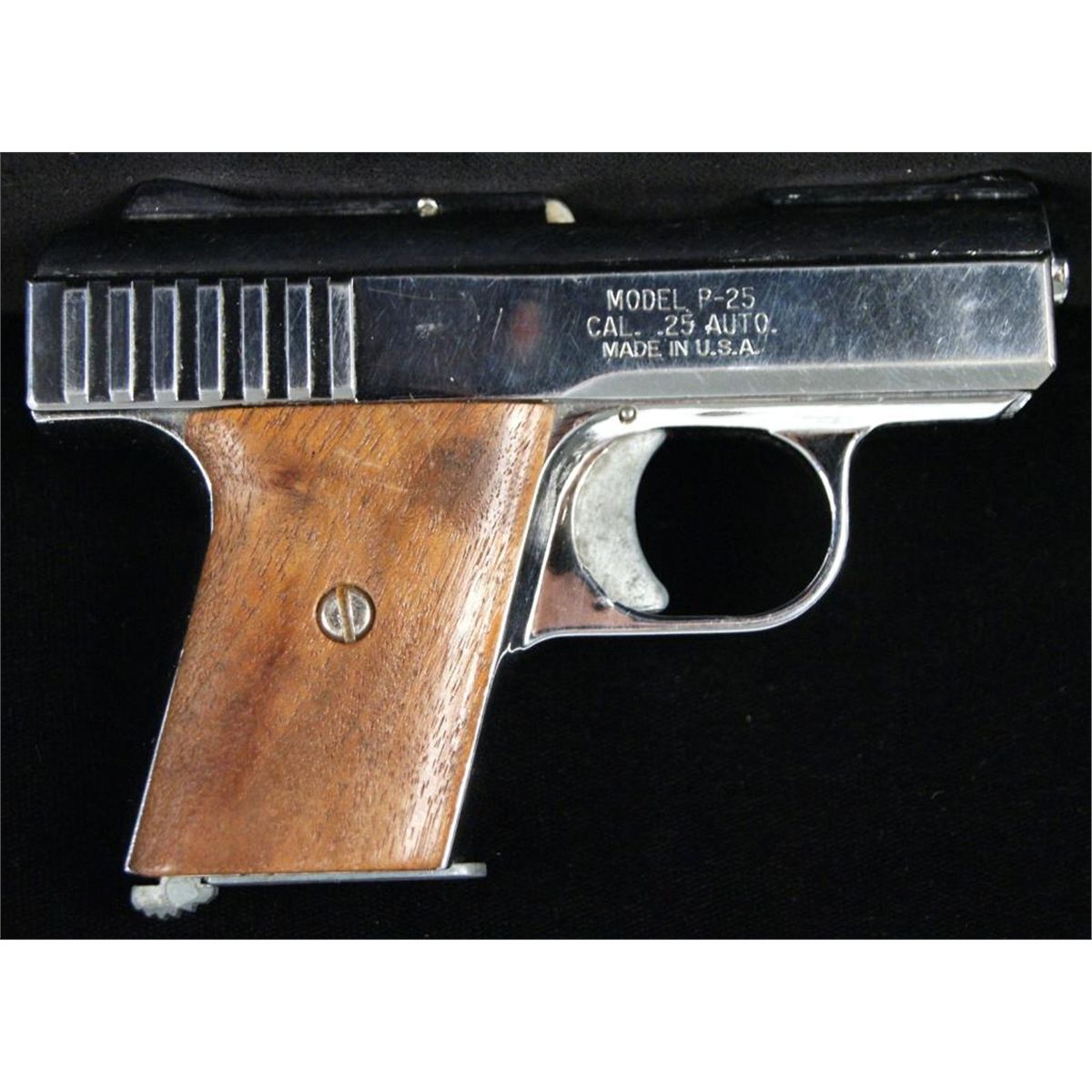 Chrome Raven Arms MP-25 .25 auto w/ clip