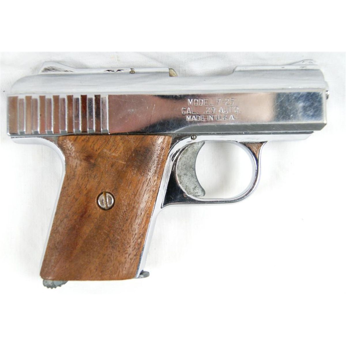 Chrome Raven Arms MP-25 .25 auto w/ clip