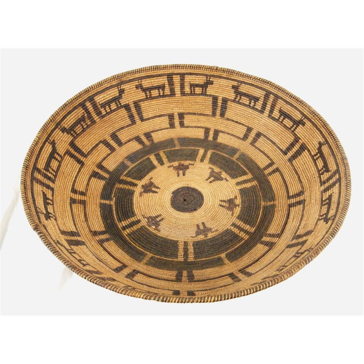 Outstanding Large Apache tray - 23"D 5" H