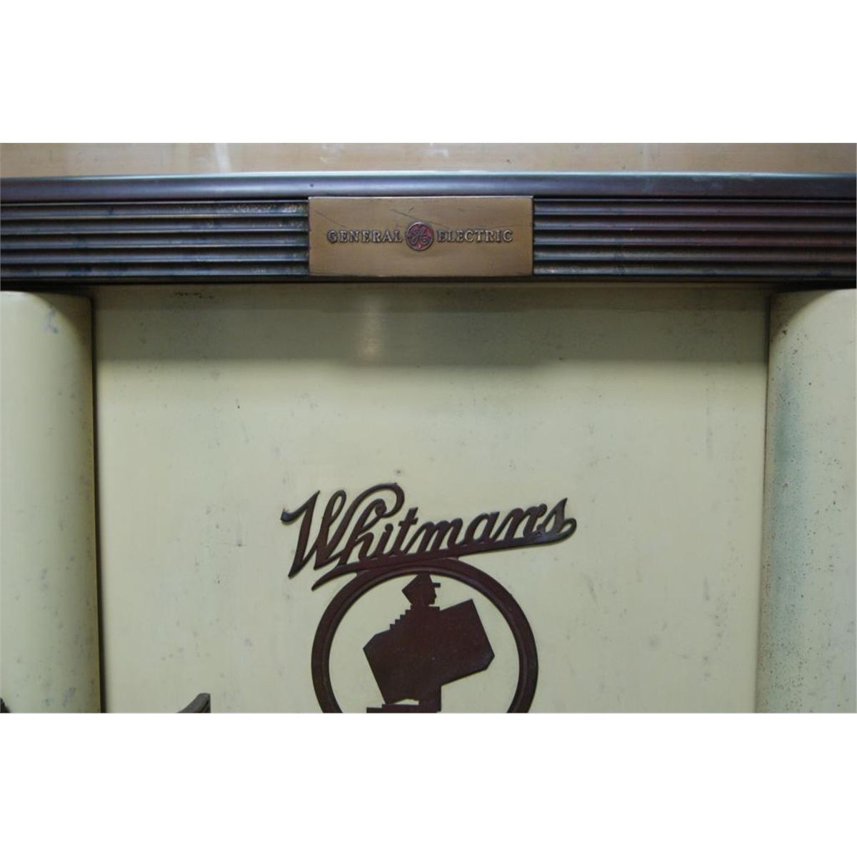Whitman chocolate & candy vintage display cabinet
