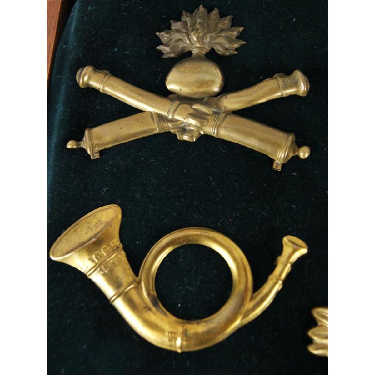 Cased Collection of Brass Civil War hat pins