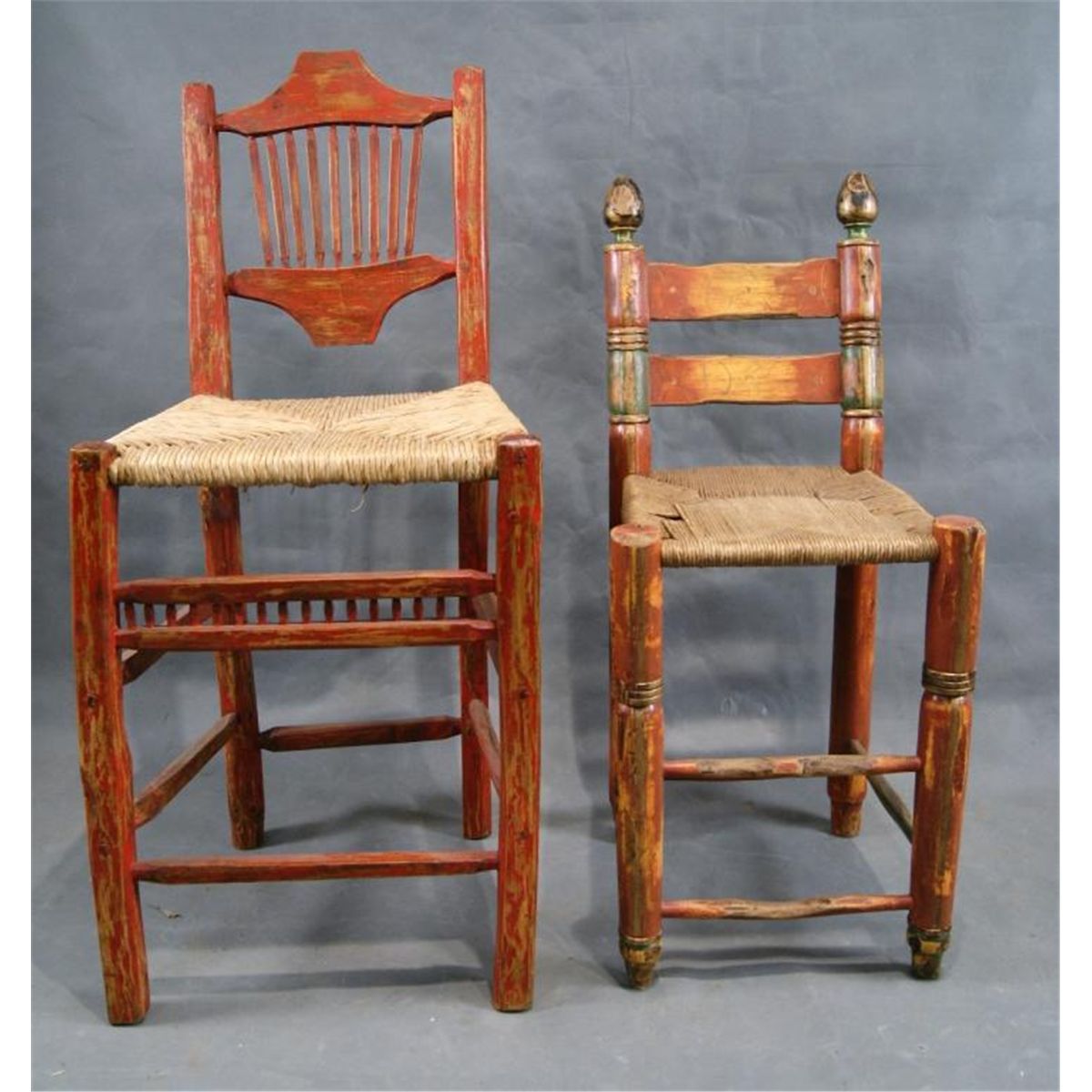 Mexican hand painted bar stools -2