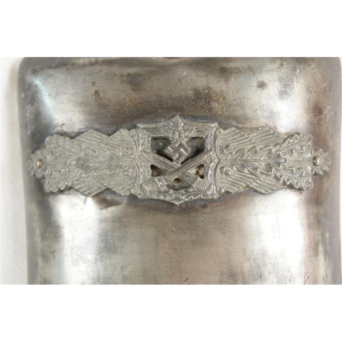 German WWII Wehrmacht Silver plate hip flask