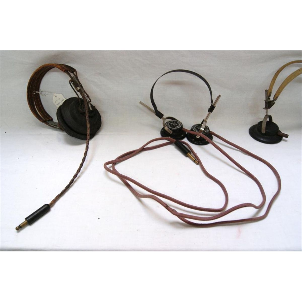 Collection of 4 US WWII Aviator Headsets