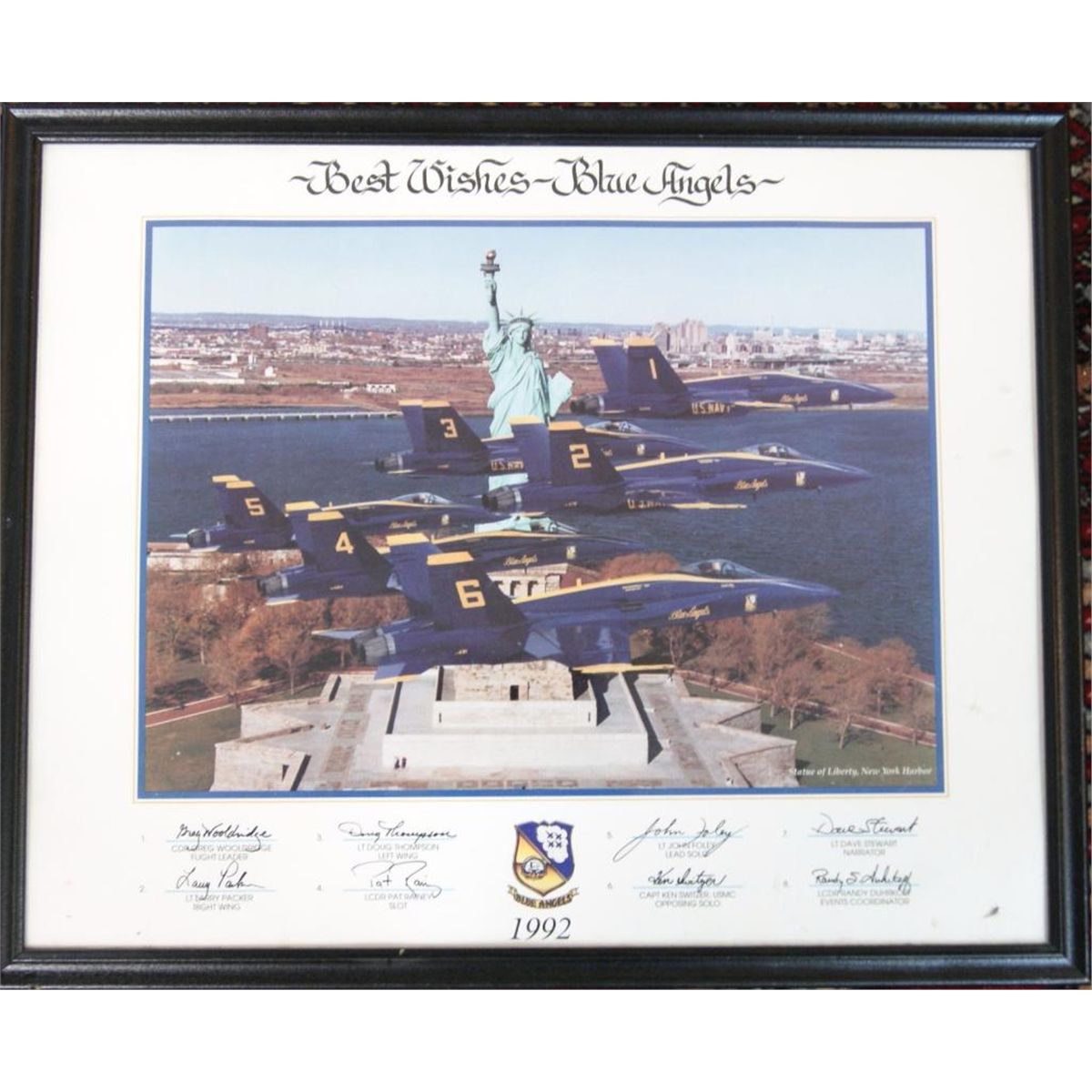 Blue Angels singed Photo 1992