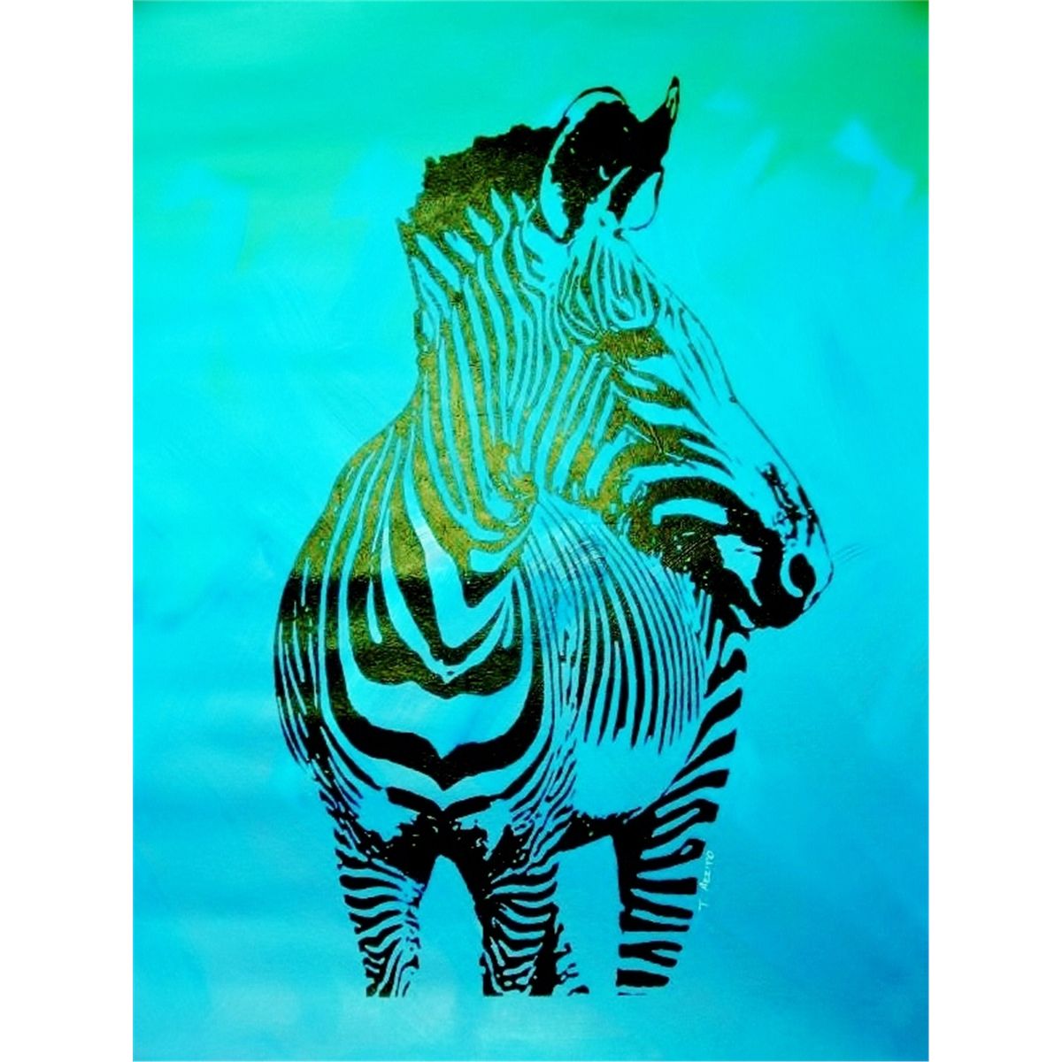 Colorful Chimpanzee ORANGE POP Art Canvas Original ART