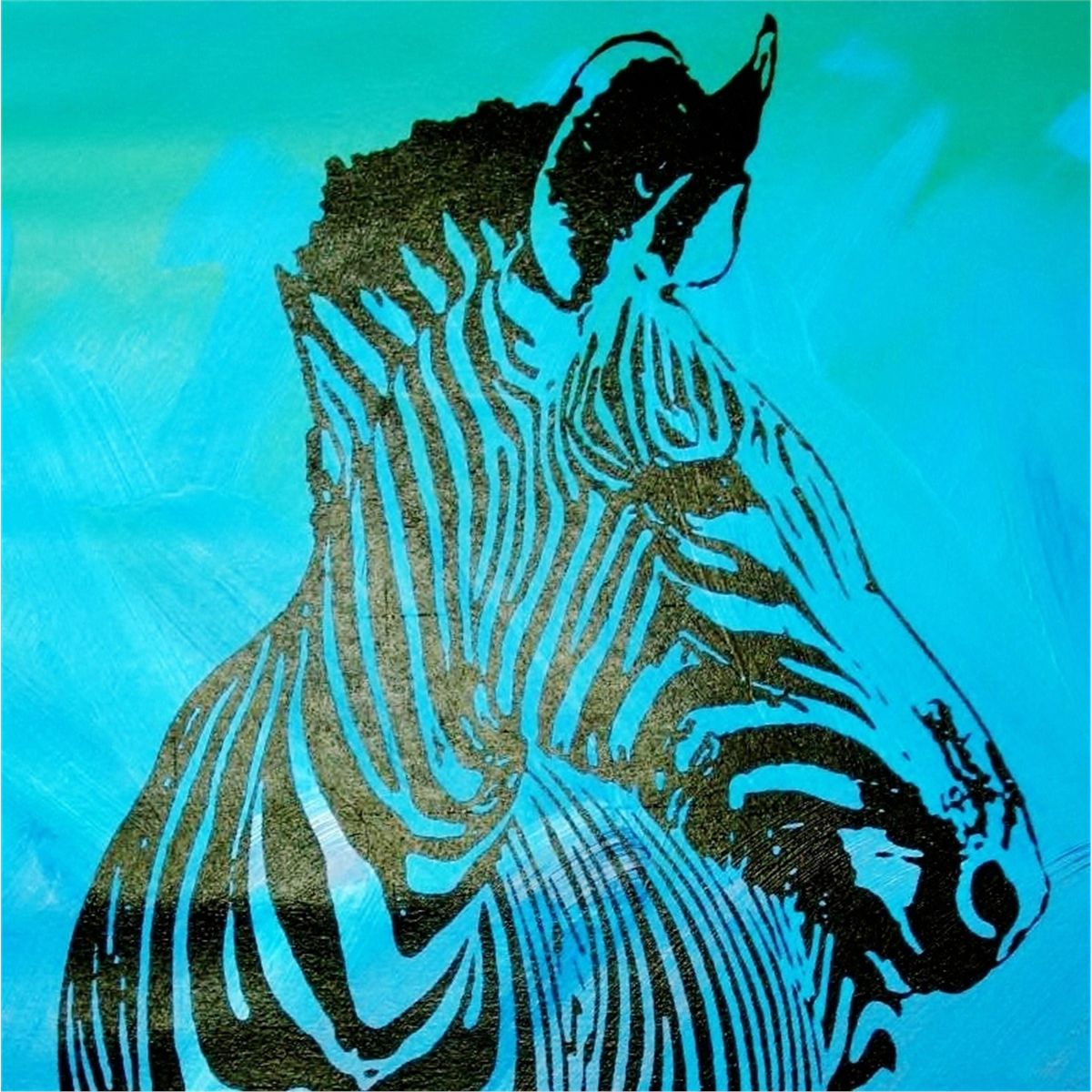 Colorful Chimpanzee ORANGE POP Art Canvas Original ART