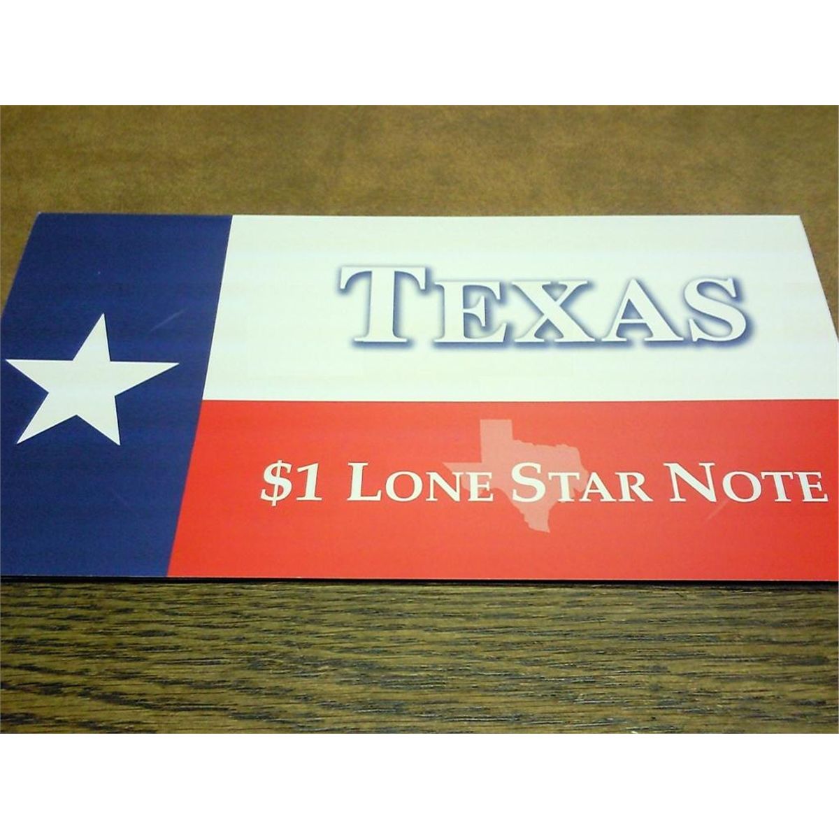 BEP TEXAS $1 LONESTAR NOTE 2001 FRN GEM UNC
