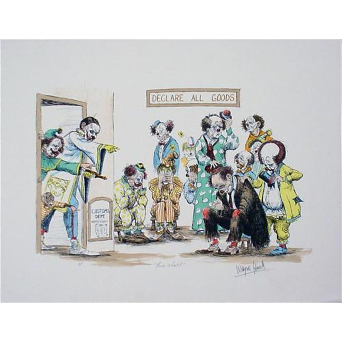 Wayne Howell Clown Caricature Fine Art Print YOUR NEXT