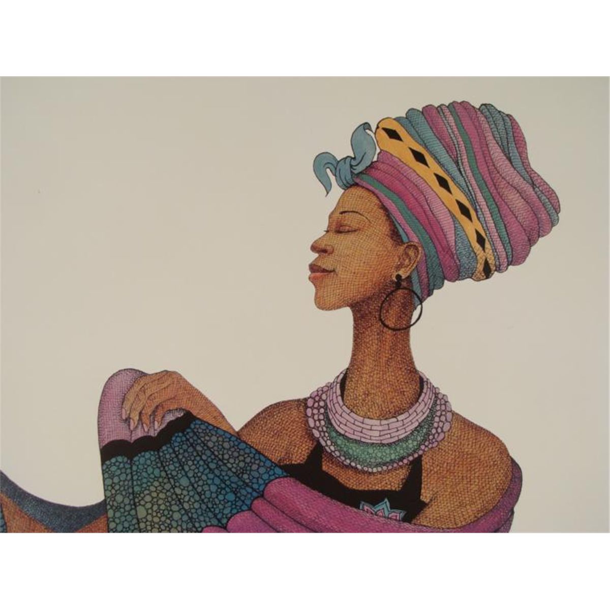Albert Fennell : Shanna's Shawl African Art Print