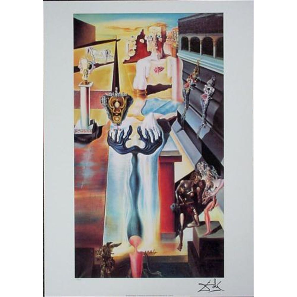 After Dali INVISIBLE MAN Ltd Ed Surreal Art Print