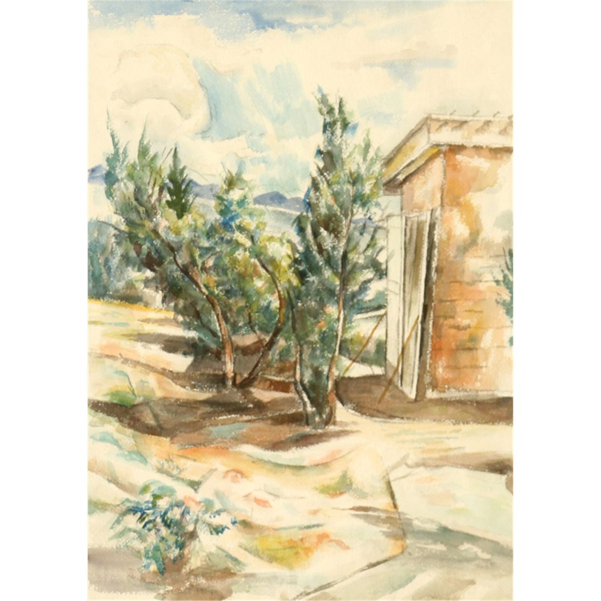 John E. Thompson, watercolor