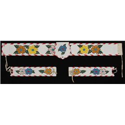 Crow Beaded Belt and Cuffs