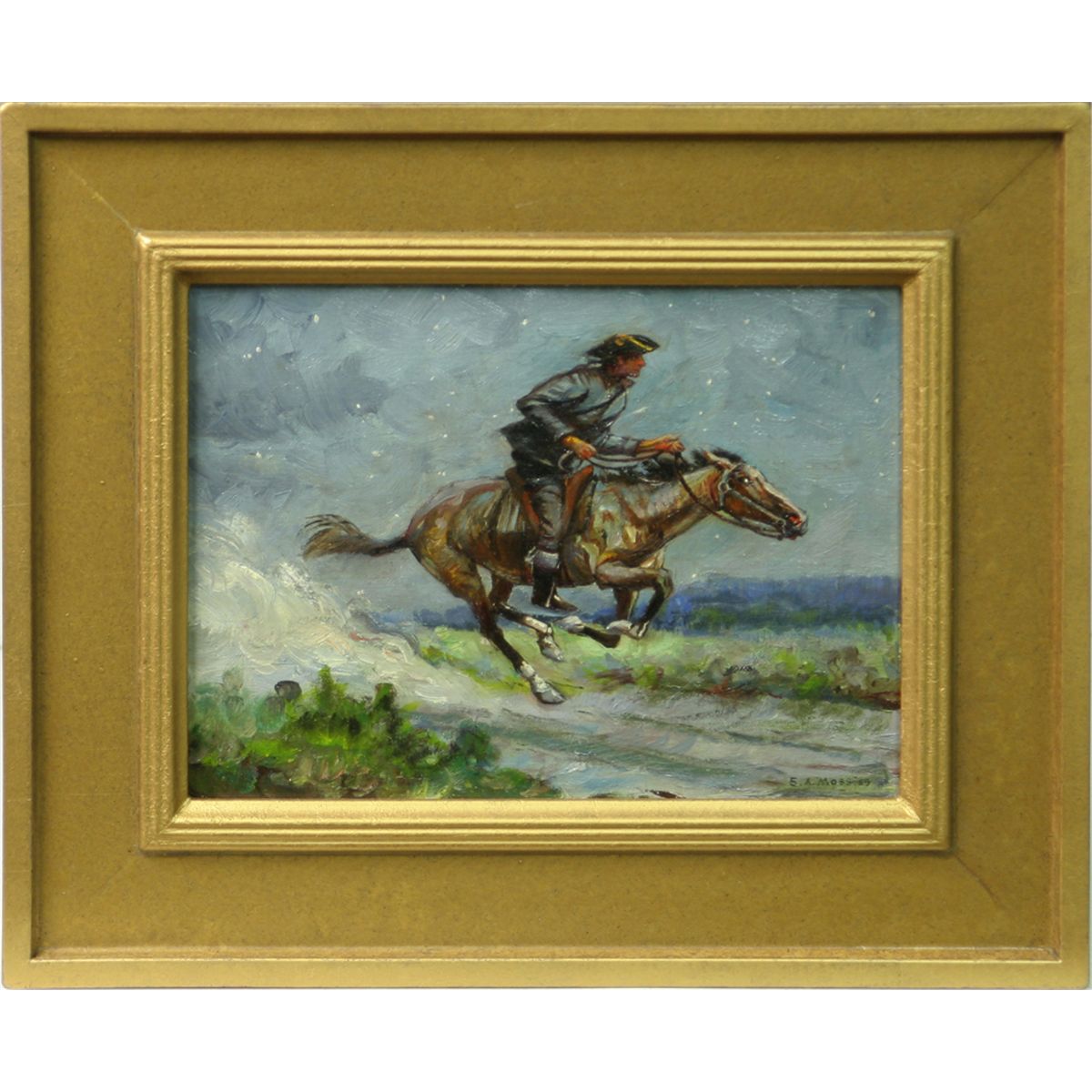 Samuel A. Moss, oil on board