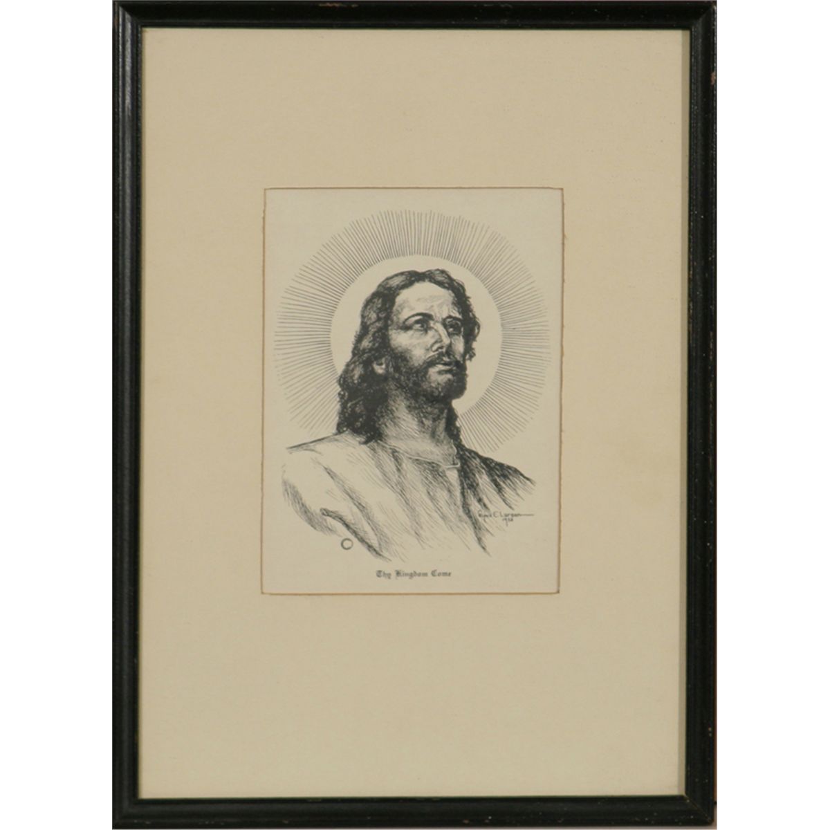 Signe Larson, Jesus print