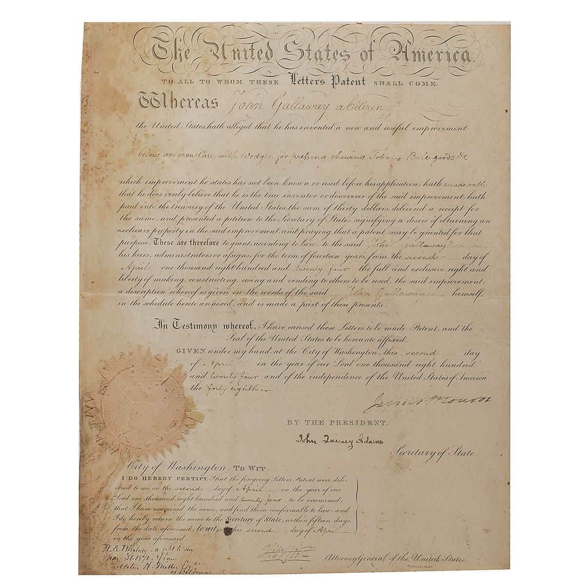 James Monroe and John Quincy Adams