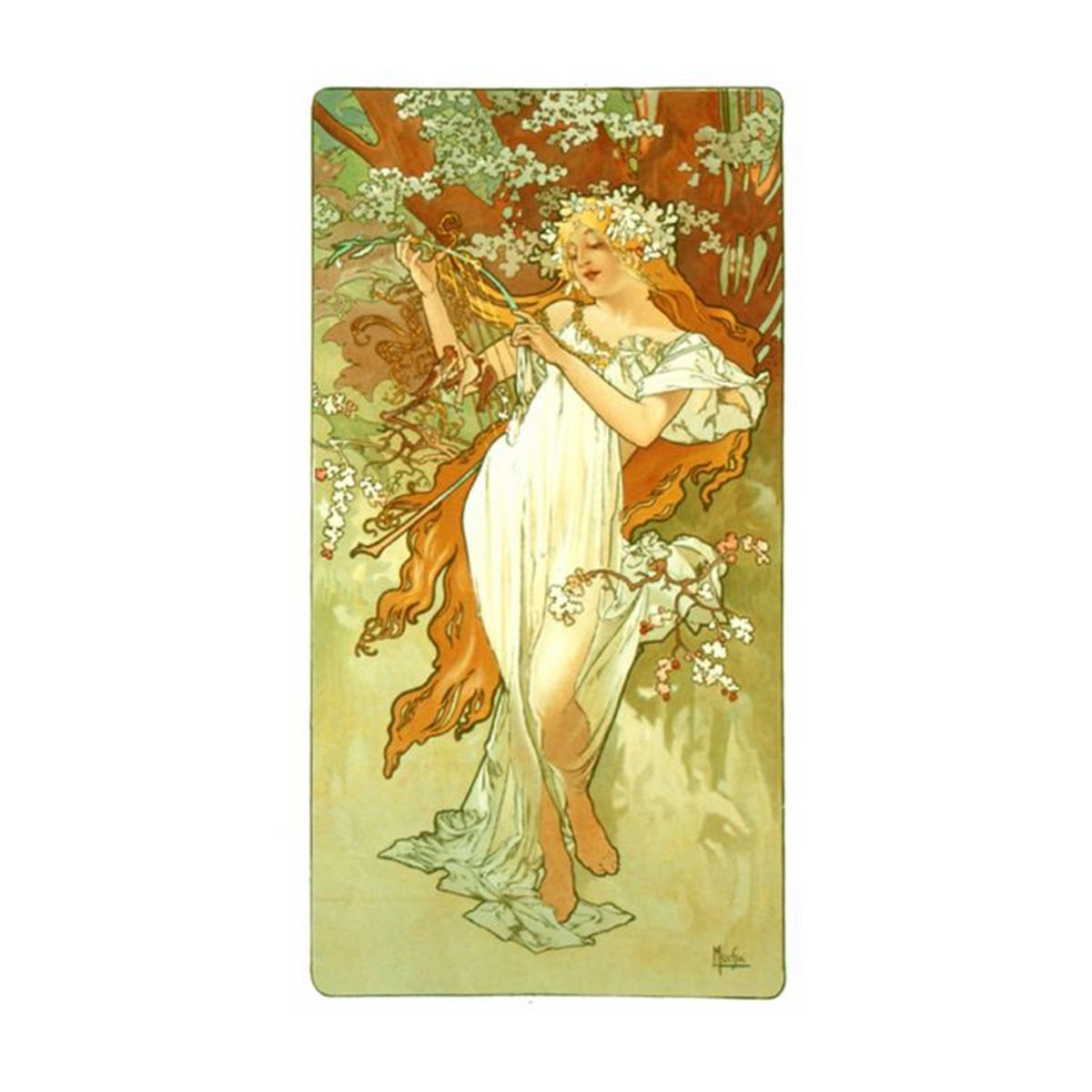 Alphonse Mucha : Spring Art Print
