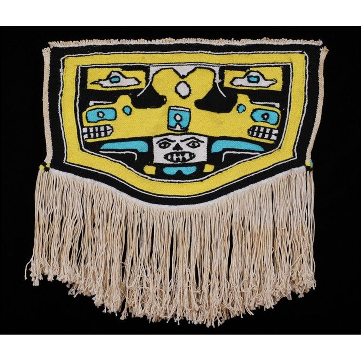 Rare Chilkat Wool Apron 20 1/2"x 21" Fine Condition