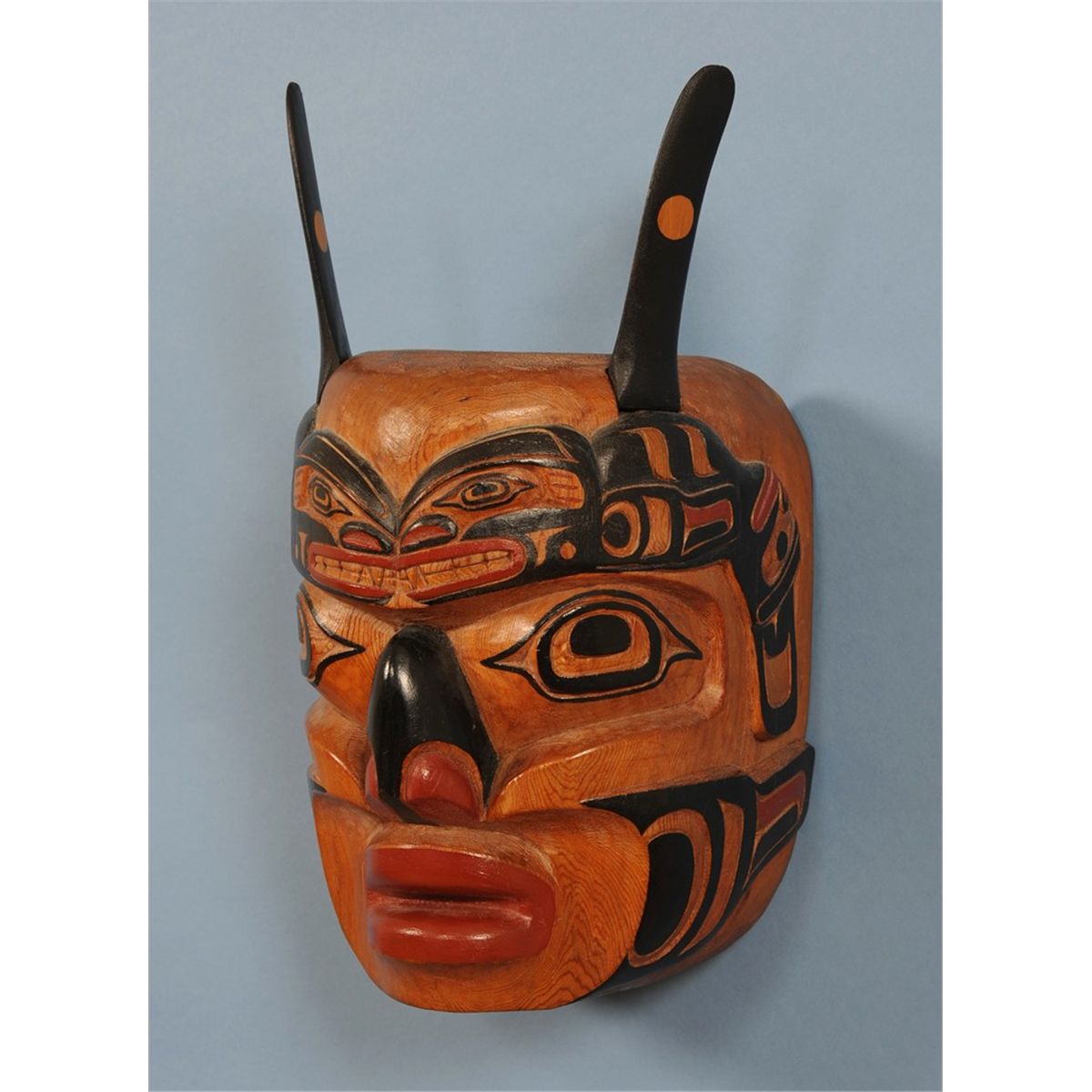 Early Henry Hunt Carved Kwaguilth Double Killer Whale Mask - Alert Bay ...