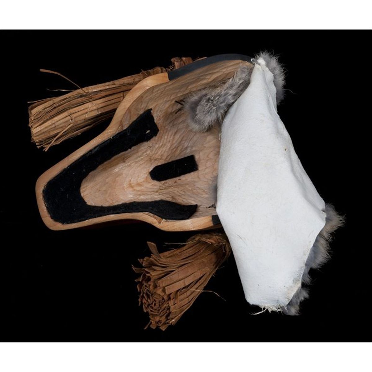 Child's Tsimshian Wolf Frontlet Carved by Heber Reece 12" L. 6 1/2" W ...