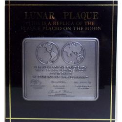Replica of Plaque Left on Moon by Apollo17