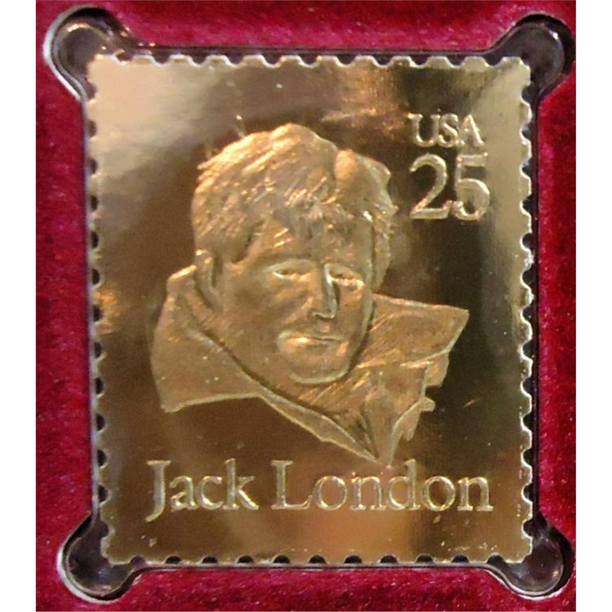 LOT-(2) 24k Gold 1st day Issue Stamps