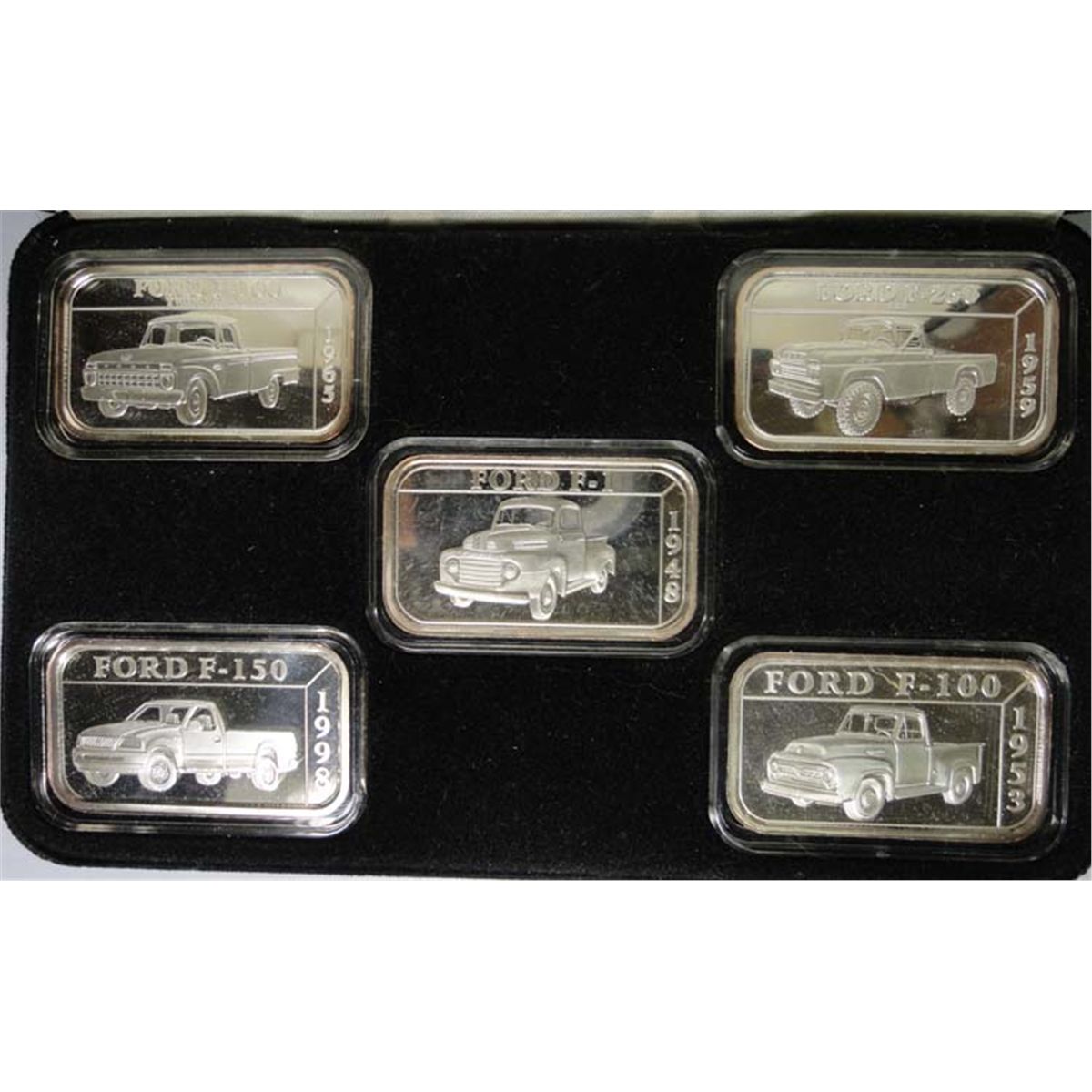 5 FORD TRUCK F series 1 oz. silver bars GREAT COLLECTOR ITEM