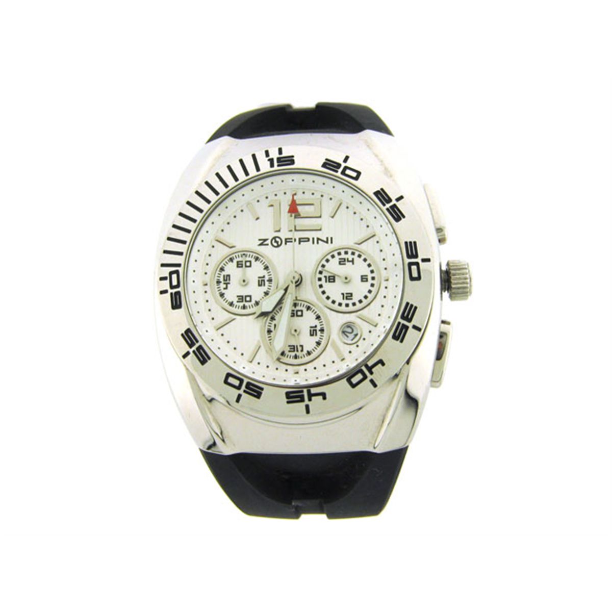 Zoppini Stainless Steel and Rubber Chronograph Watch