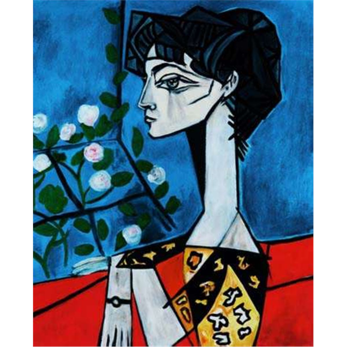 Picasso, Pablo - Portrait of Jacqueline Roque - signed and numbered print