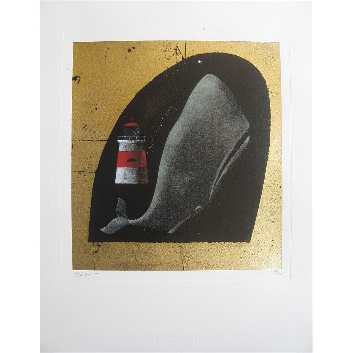 Ward, Graham - Original hand signed serigraph with gold leafing