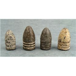 4 Original Authentic Gettysburg Civil War Bullets 1"