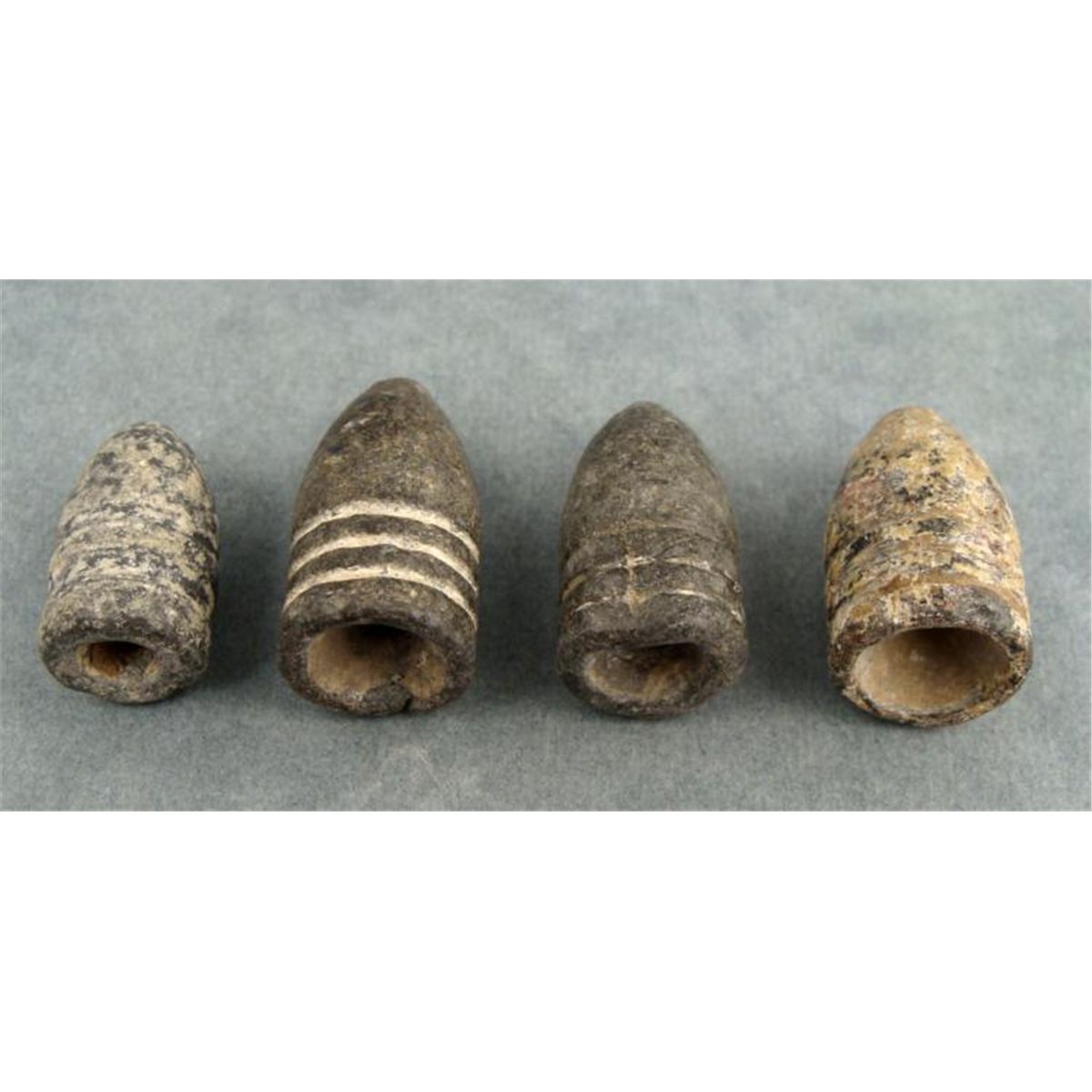 4 Original Authentic Gettysburg Civil War Bullets 1"