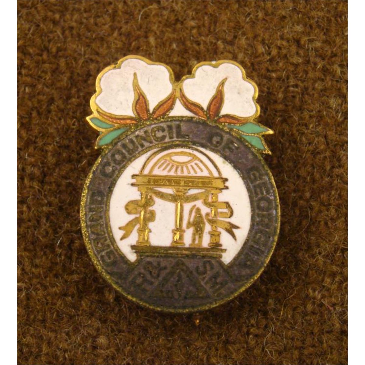1920'S GRAND COUNCIL OF GEORGIA MASONIC PIN