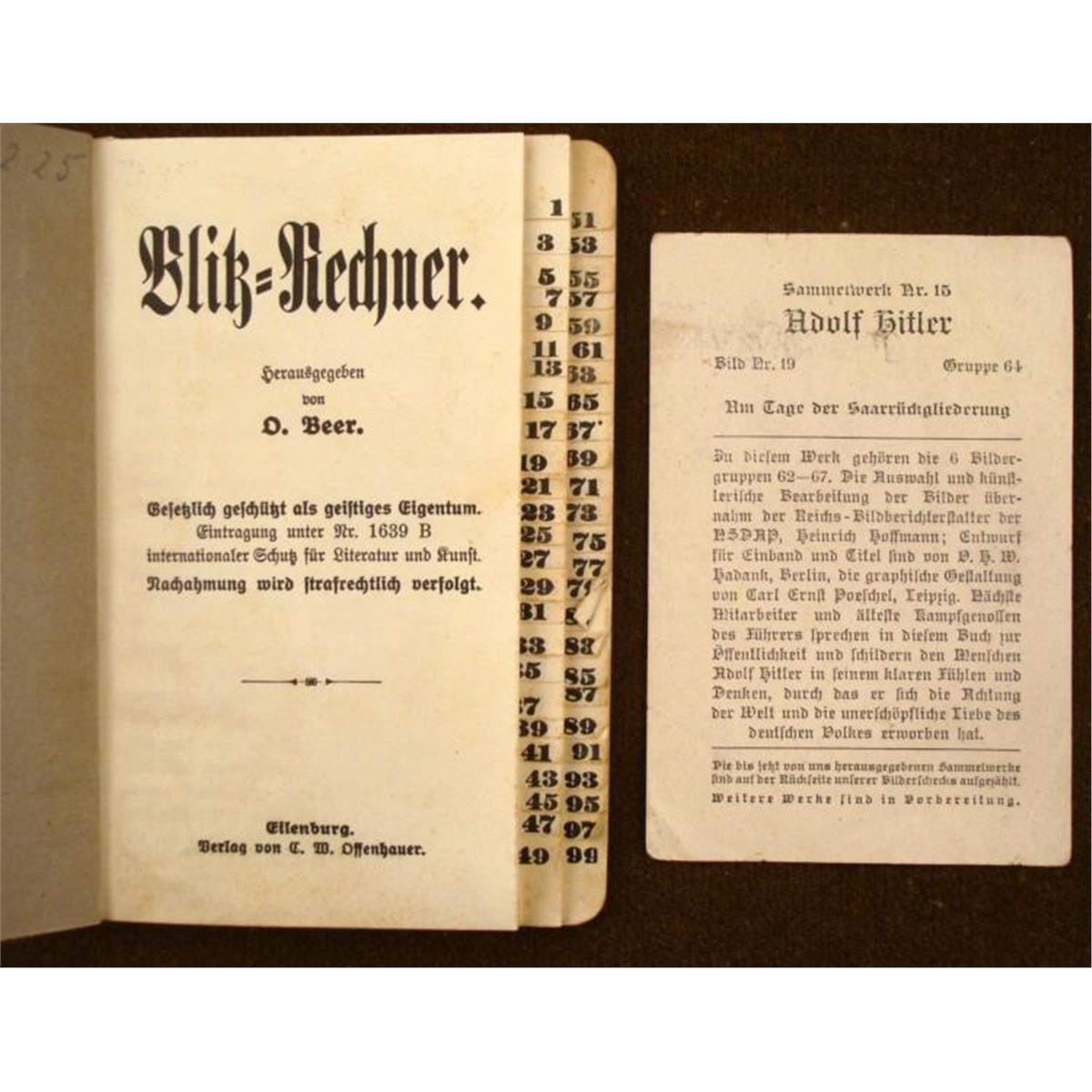 NAZI ERA BLITZ-RECHNER LIGHTNING COMPUTER MATH HC BOOK