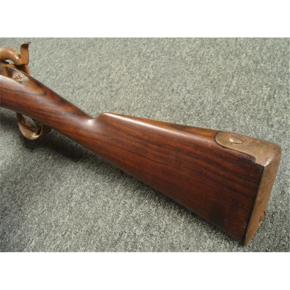 Belgian Antique Flintlock Rifle Gun 50 Cal. ELG 1800s
