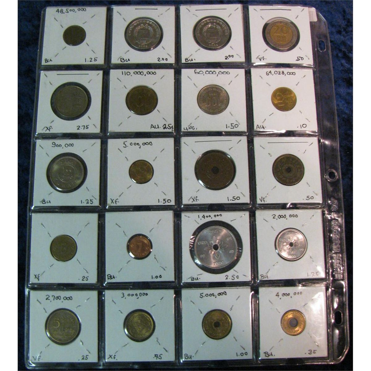 174. (20) World Coins from Kenya, North & South Korea, Kutch, Kuwait ...