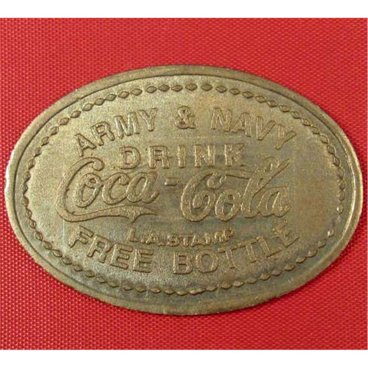 ARMY NAVY DRINK COCA-COLA TOKEN